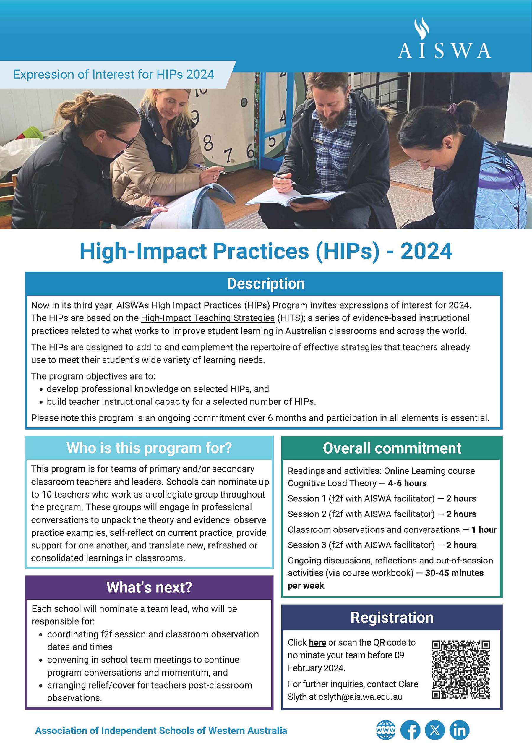 High-Impact Practices Program | AISWA